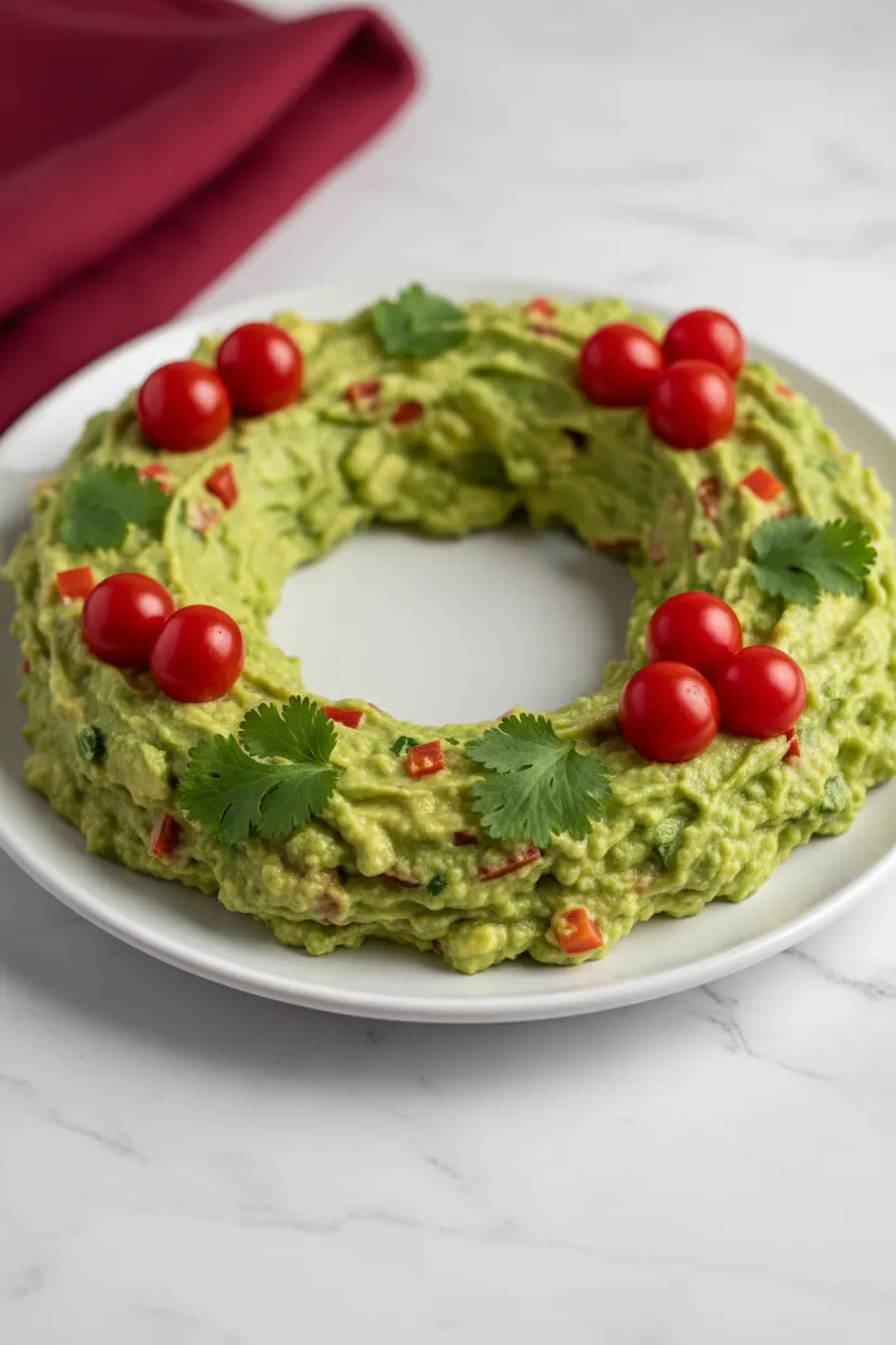 Festive Guacamole and Chips Wreath Recipe: A Delicious Holiday Appetizer